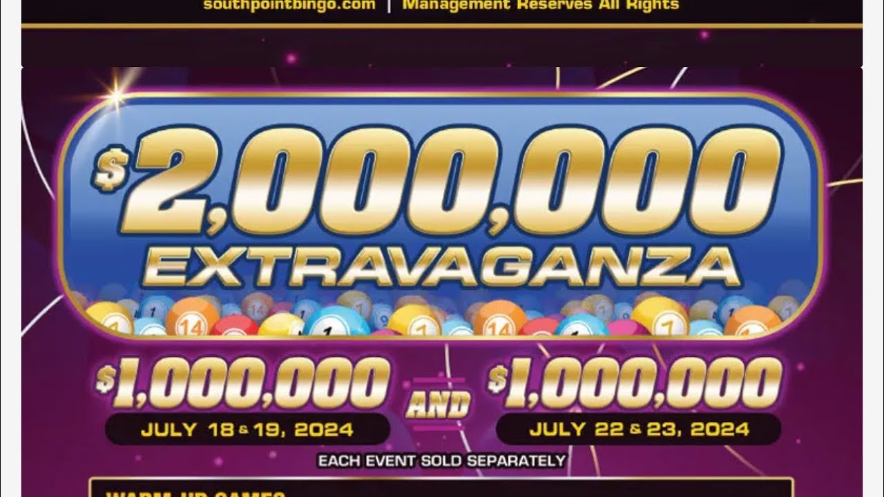 Southpoint 1 000 000 Bingo Extravaganza Day 1 Youtube