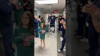 Quadruple Amputee Walks Out Of Hospital To Applause From Caregivers