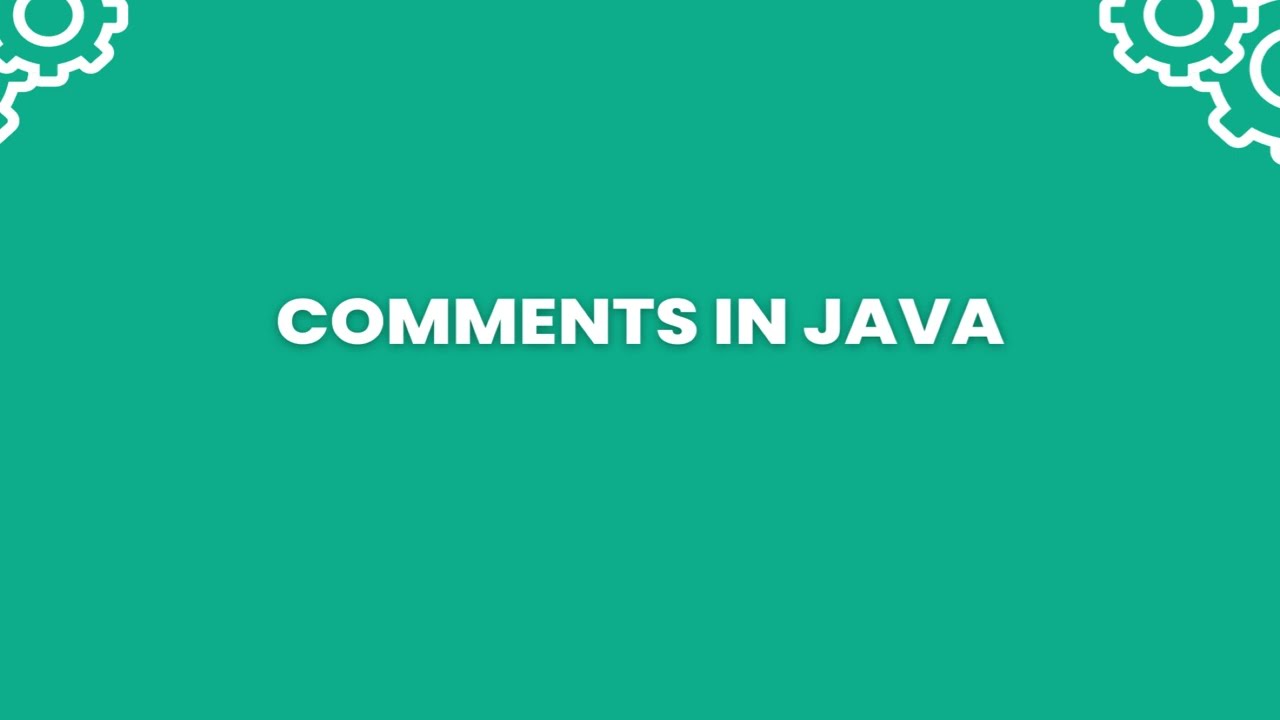 How To Create Comments In Java Youtube