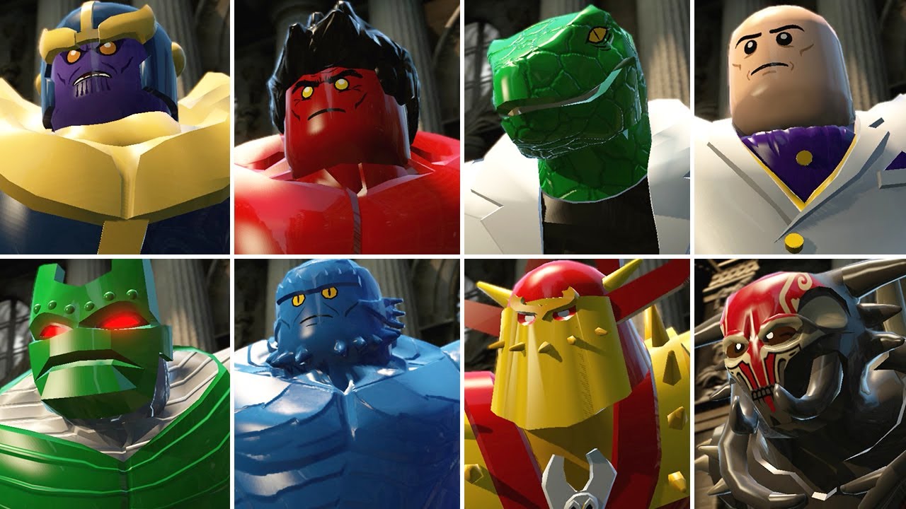 All Big Fig Characters In Lego Marvel Super Heroes Cutscenes Part 2