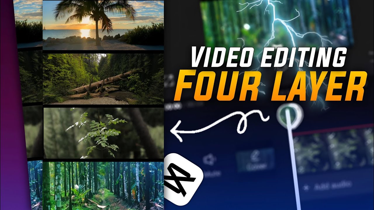 How To Make Four Layer Video Editing How To Make Multiple Video Play