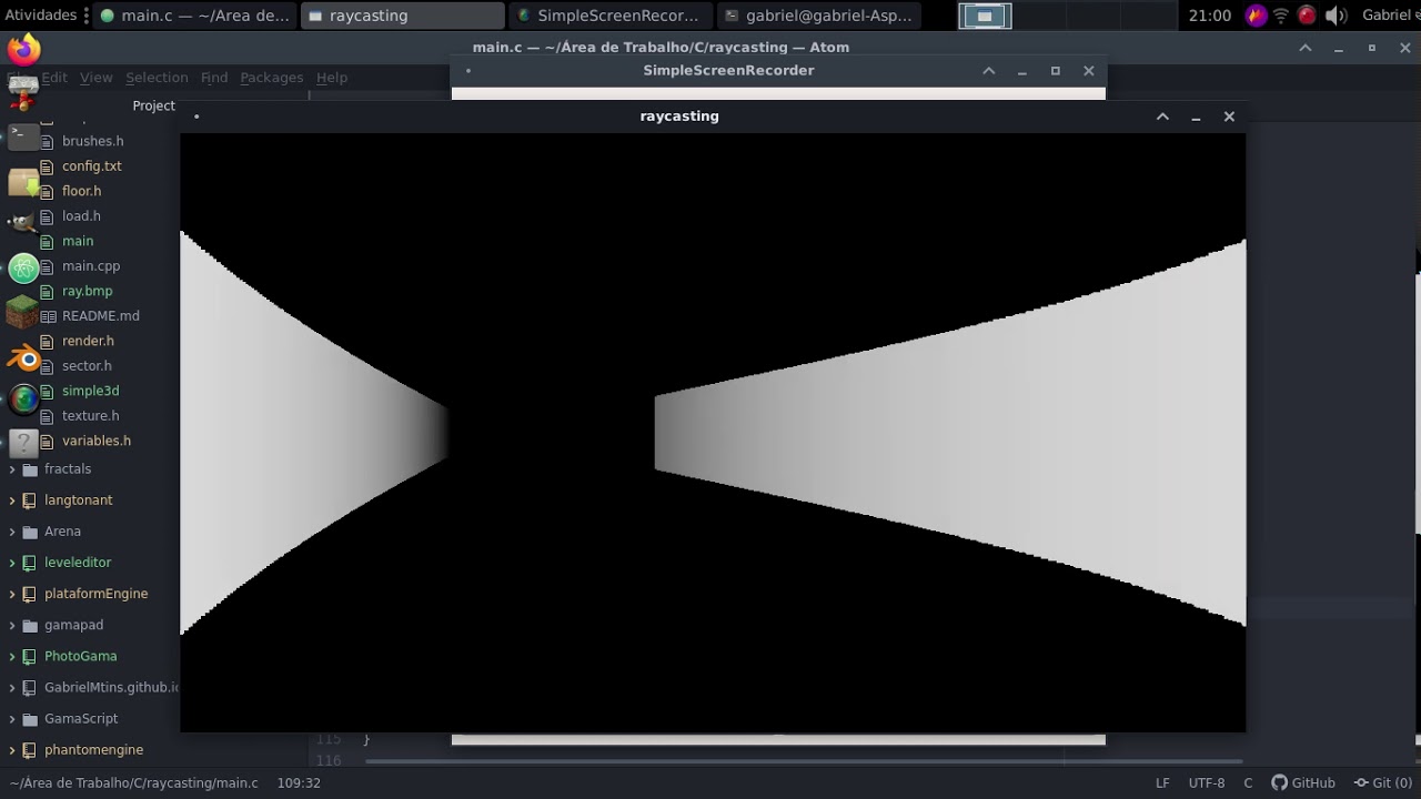 Quick Raycasting Demo In C Youtube