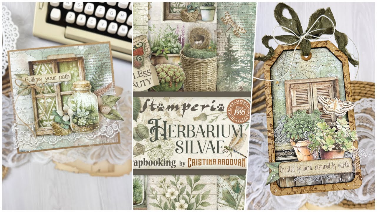 Presentation Of New Collection By Stamperia Herbarium Silvae Youtube