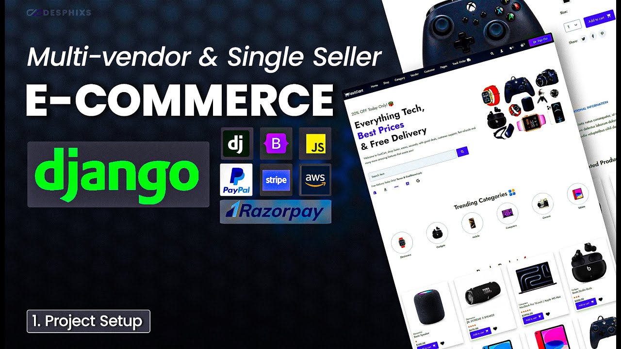 Django Project Setup E Commerce Website Using Django Ep 1 Youtube