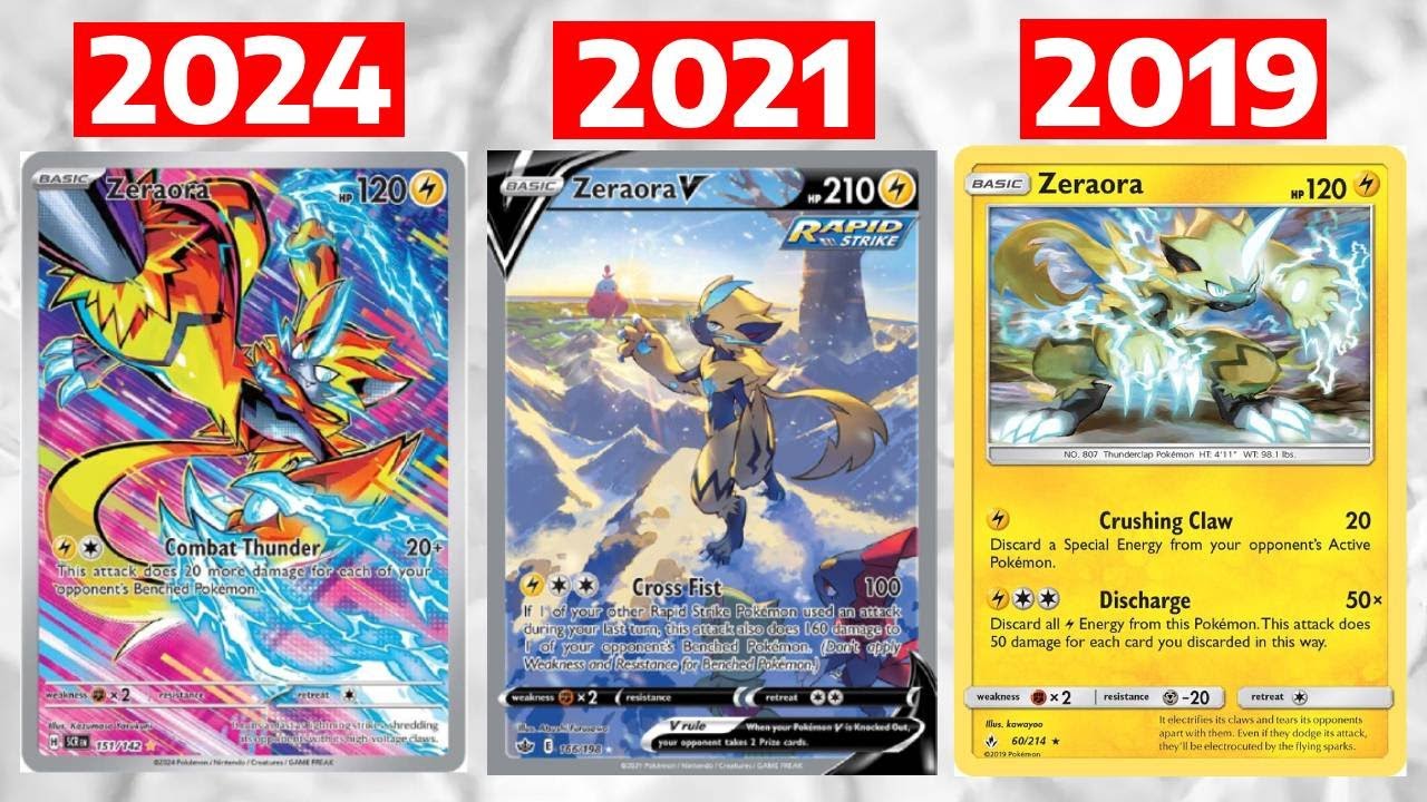 Every Zeraora Pokemon Card Ever Youtube