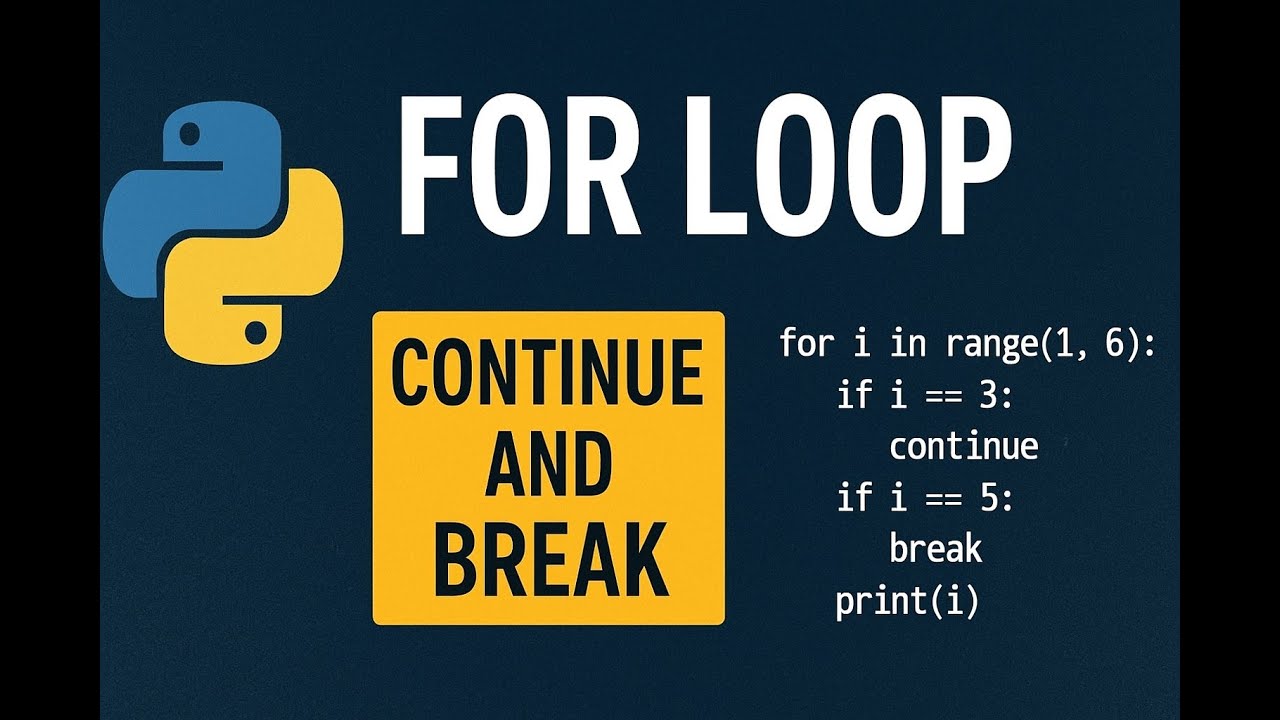 Ssc Ict Python For Loop Explained Continue Break Made Super