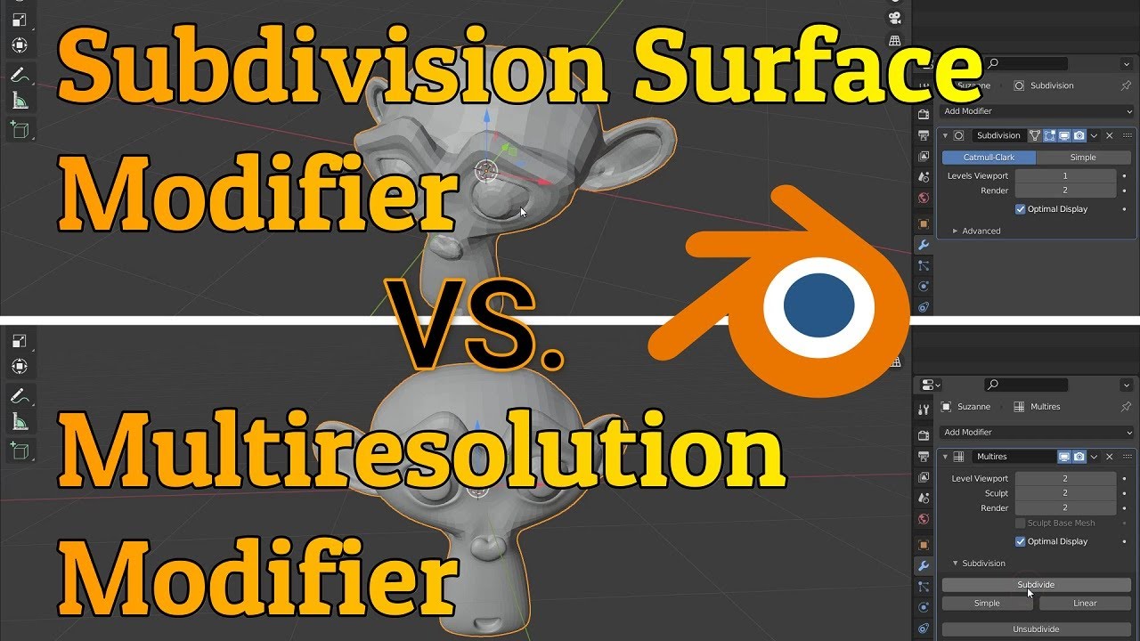 What Is The Difference Between Subdivision Surface And Multiresolution