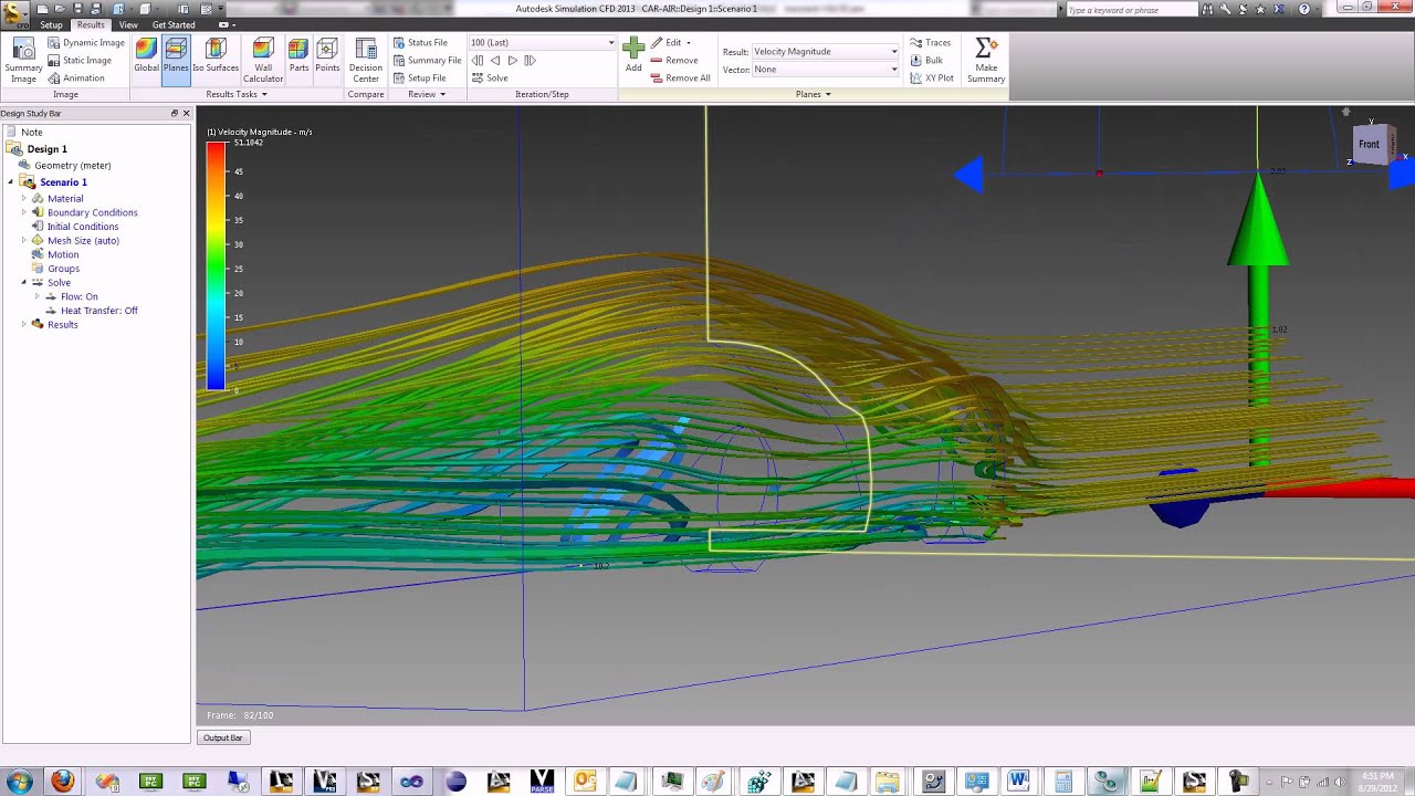 Flow Test With Autodesk Simulation Cfd Youtube