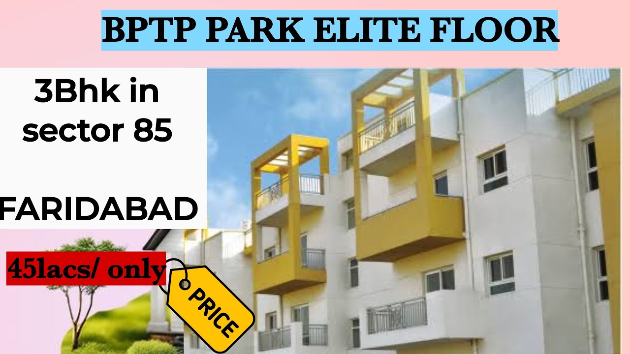 3 Bhk Floor Size 180 Gaj Bptp Park Elite Floor E Block Sector 85