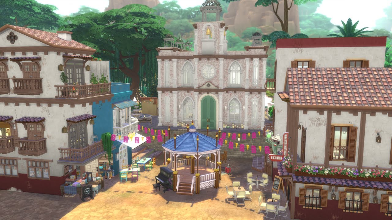 Selvadorada Town Square The Sims 4 Speed Build Youtube