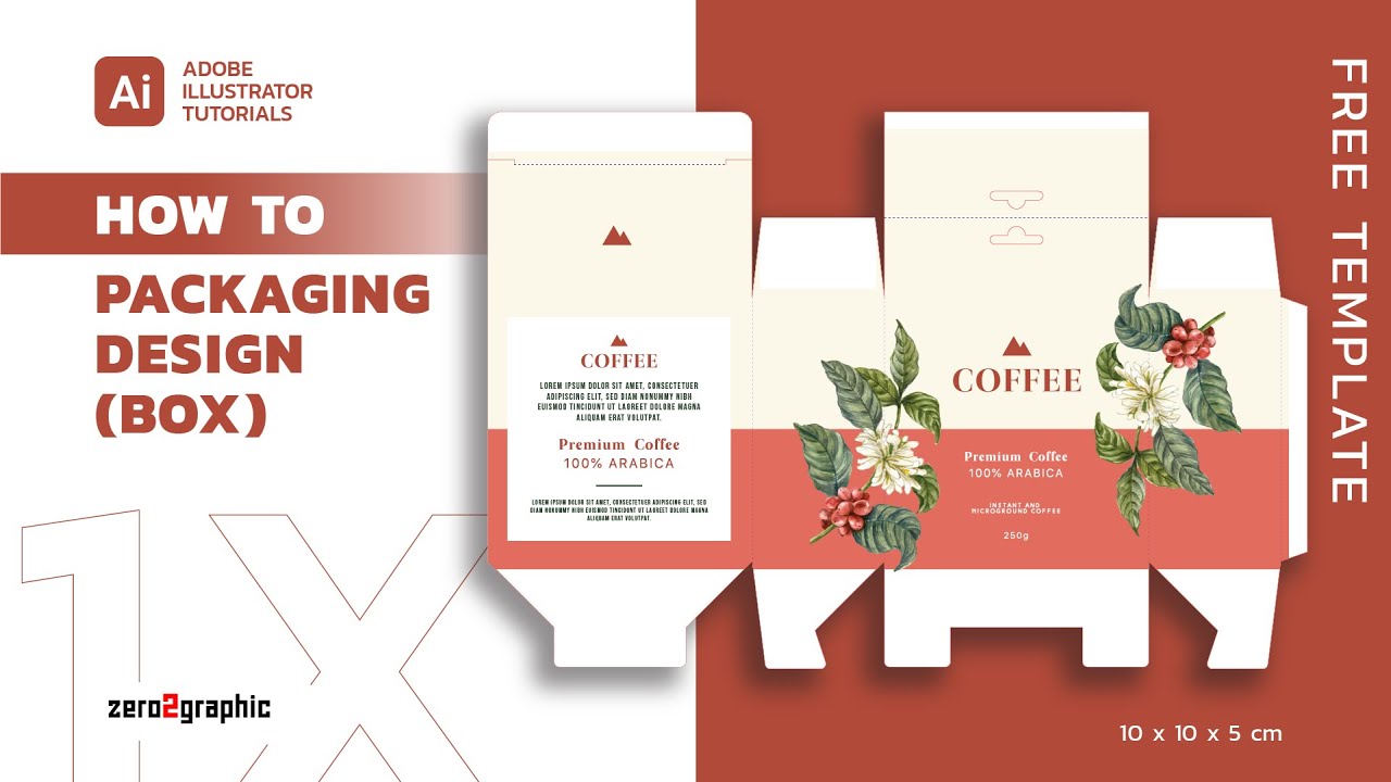 How To Create Packaging Design Box In Adobe Illustrator Cc 2020 Youtube