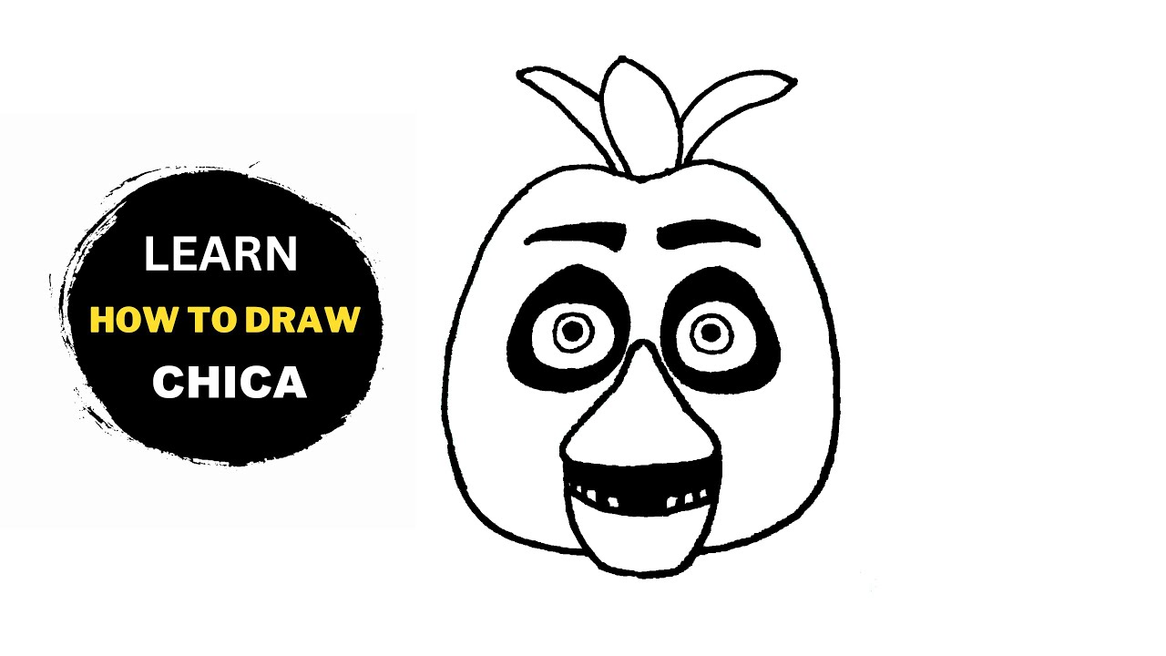 How To Draw Chica Easy Draw Chica The Chicken Chica Drawing Fnaf