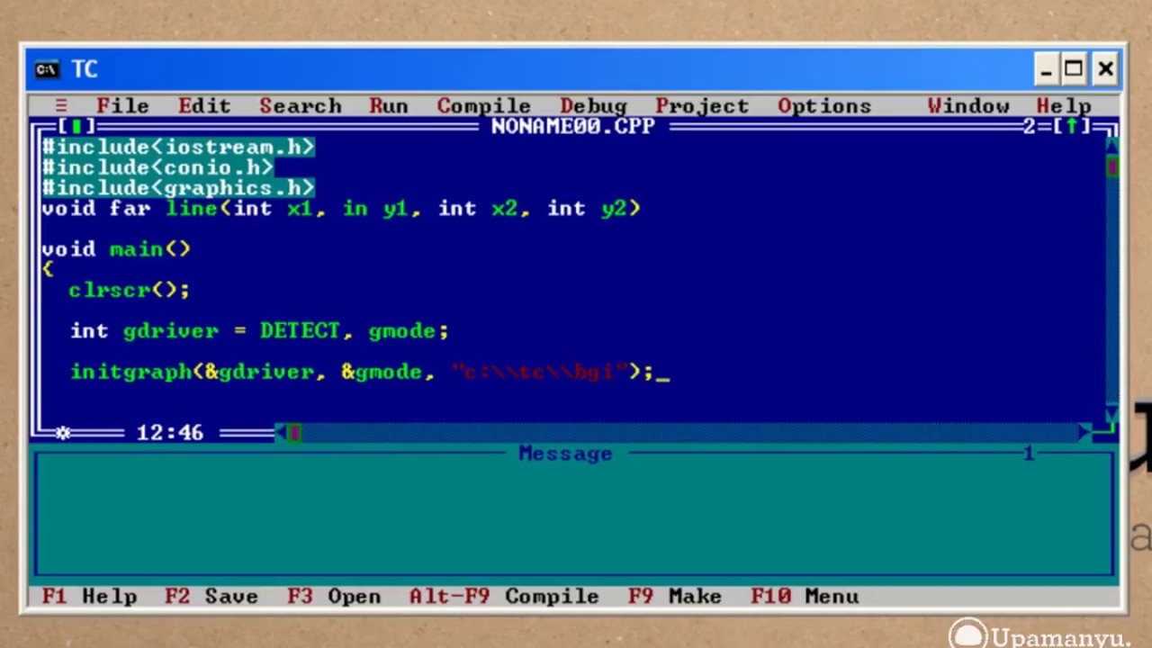 Create A Basic Graphics Program In C Youtube