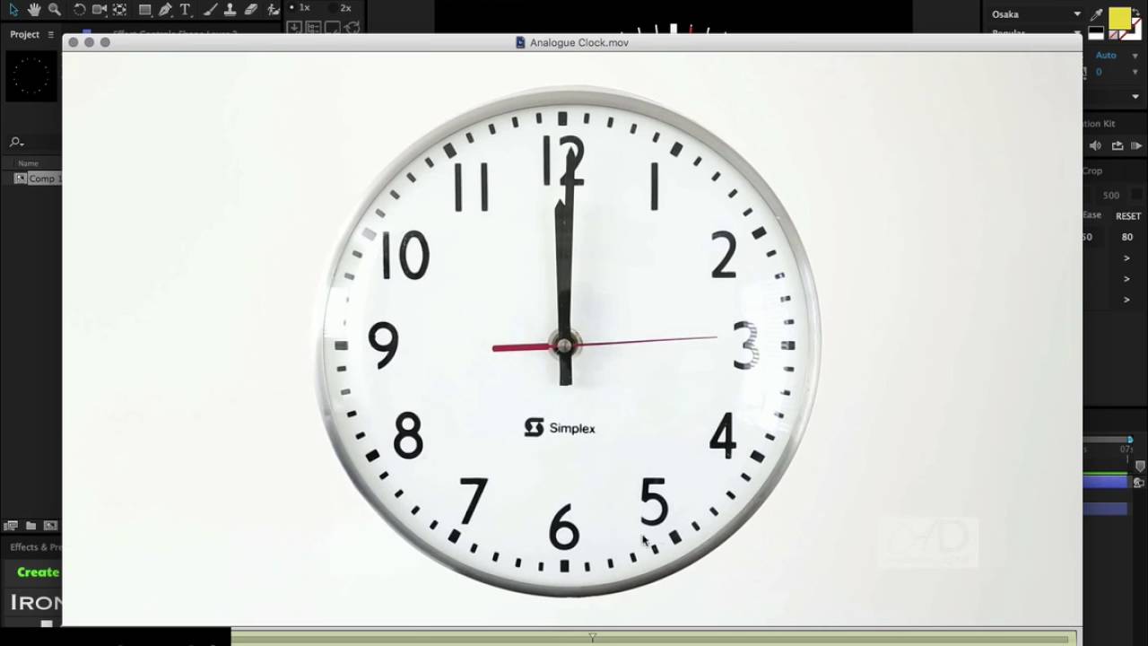 Analogue Clock Second Hand Youtube