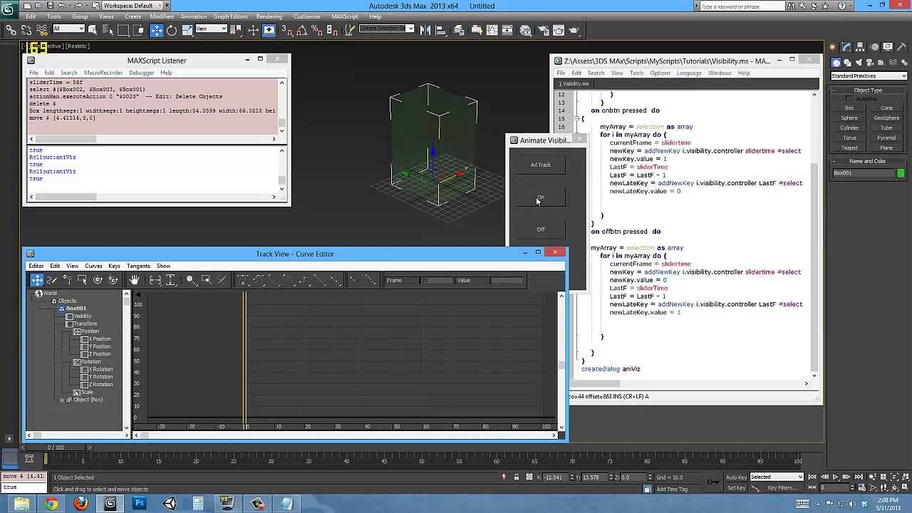 Maxscript Animate Visibility 3ds Max Tutorial Level Intermediate