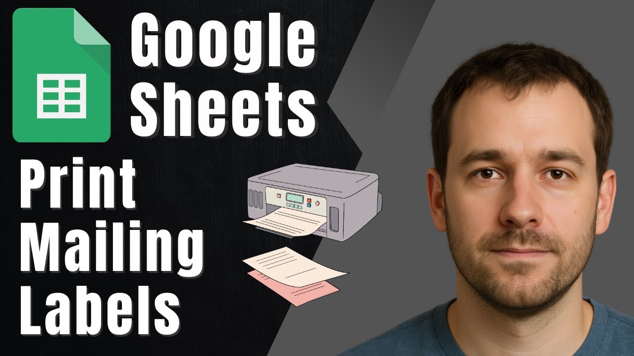 How To Print Mailing Labels From Google Sheets 2025 Tutorial Youtube