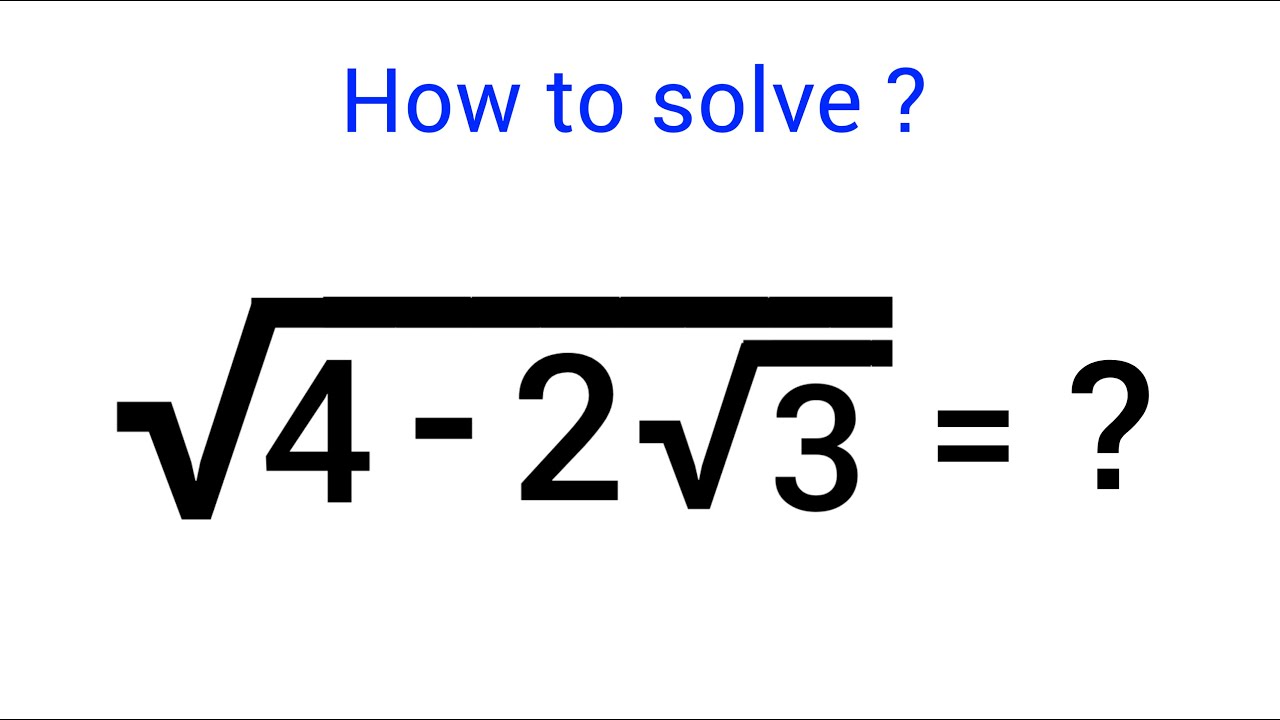 Simplifying Radicals Youtube