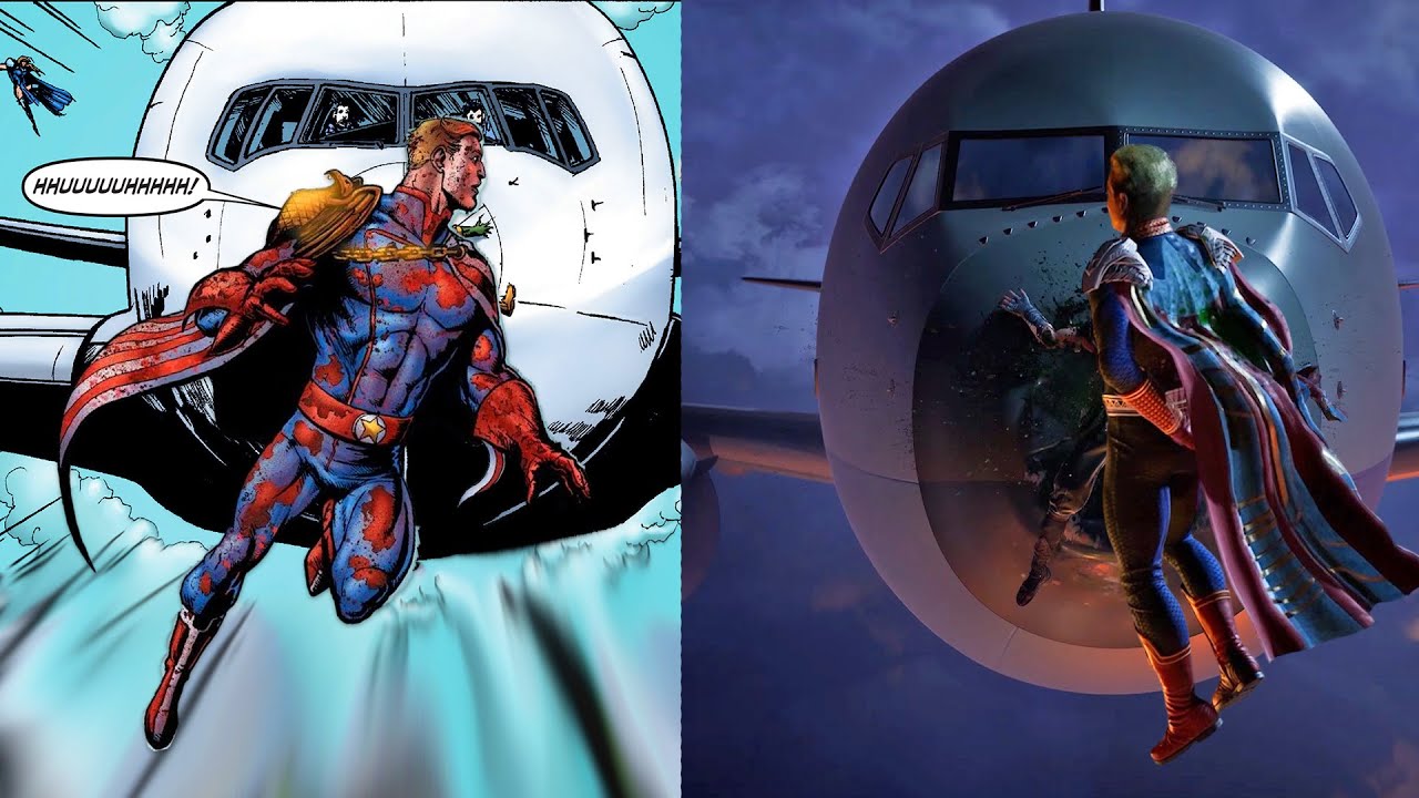 Every Plane Homelander Brought Down Comics Tv Show Video Game Youtube