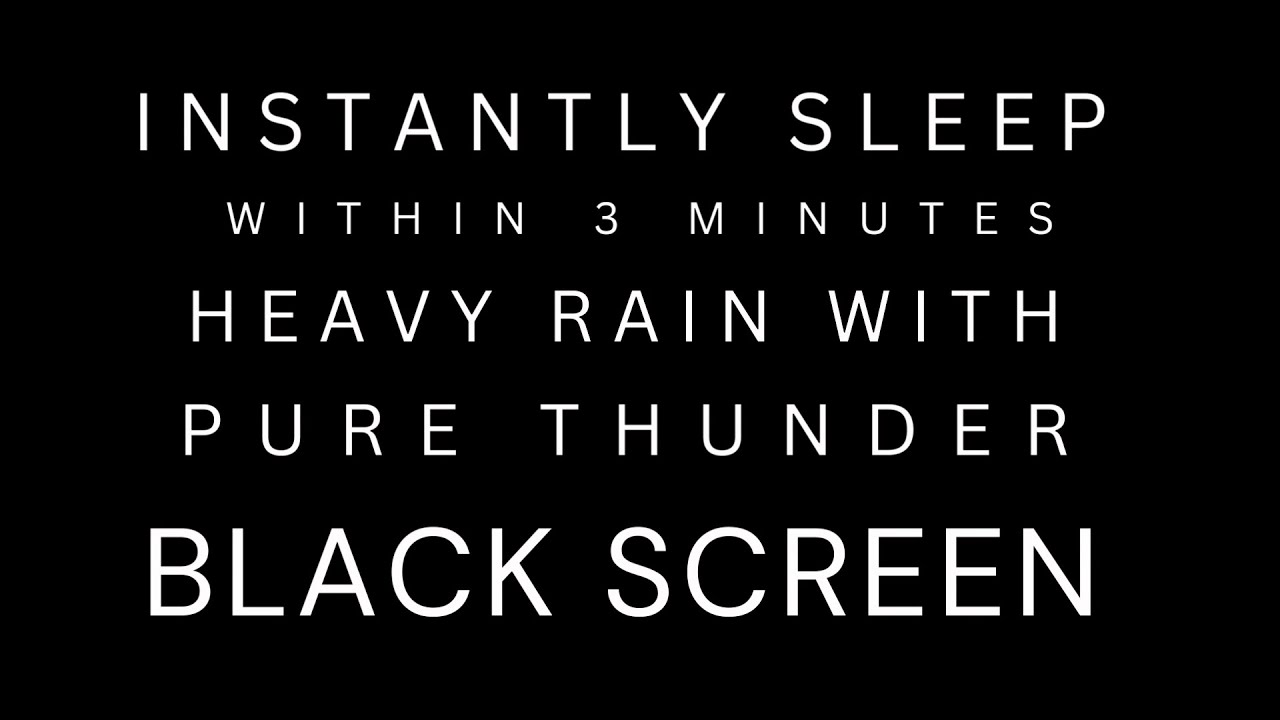 Instantly Sleep Within 3 Minutes Helps Well Heavy Rain With Pure