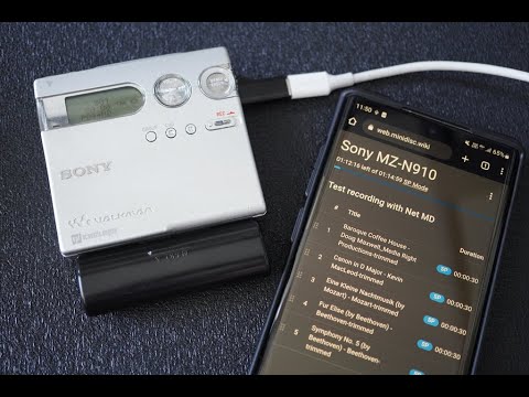 Testing Web Minidisc Pro On A Mobile Phone Youtube