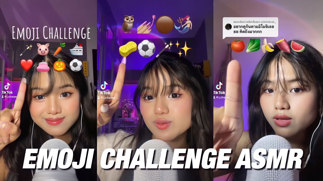 Asmr Emoji Challenge Compilation пёџ Youtube