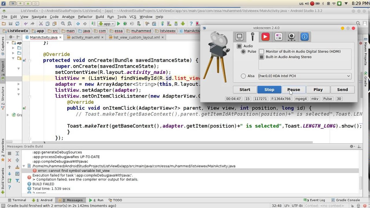 Android Studio Listview Ferama