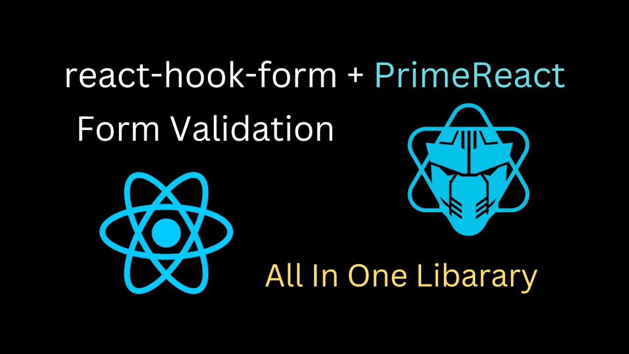 React Hook Form Validation With Primereact Youtube