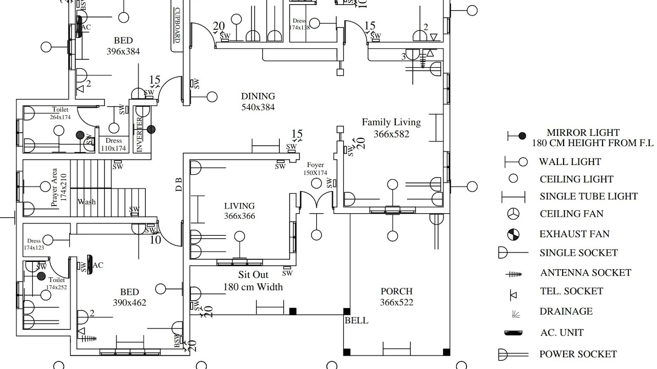 Electrical Floor Plan With Power Layout Details Infoupdate Org