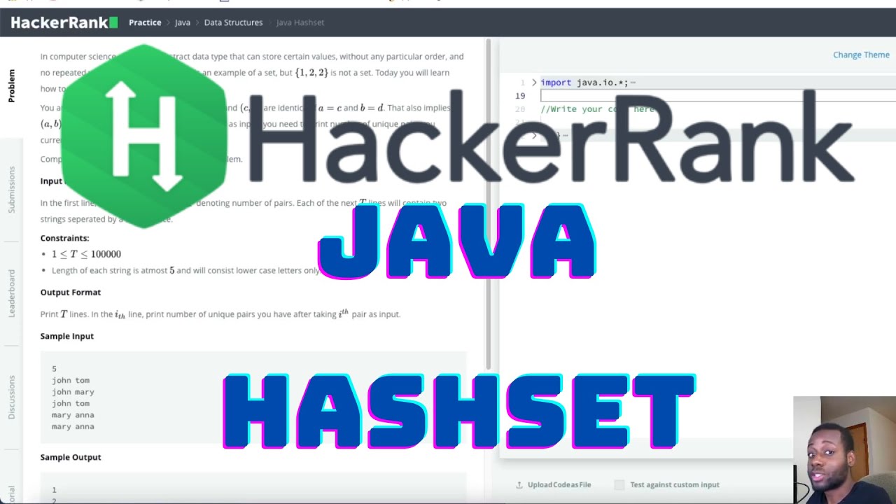 Hackerrank Java Hashset Youtube