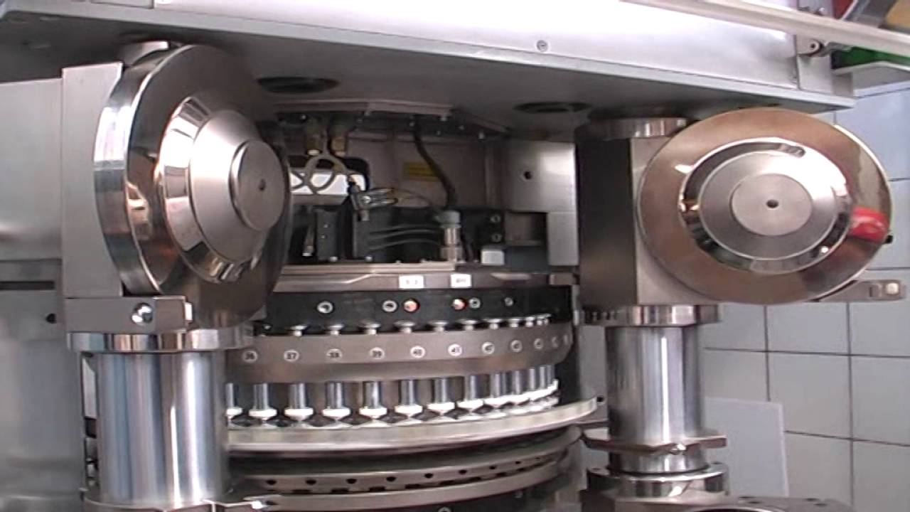 Automatic Tablets Compression Machine Legacy 6100 Changeover Youtube