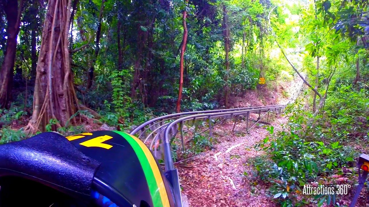 Hd Jamaican High Speed Bobsled Ride Through The Jungle Mystic