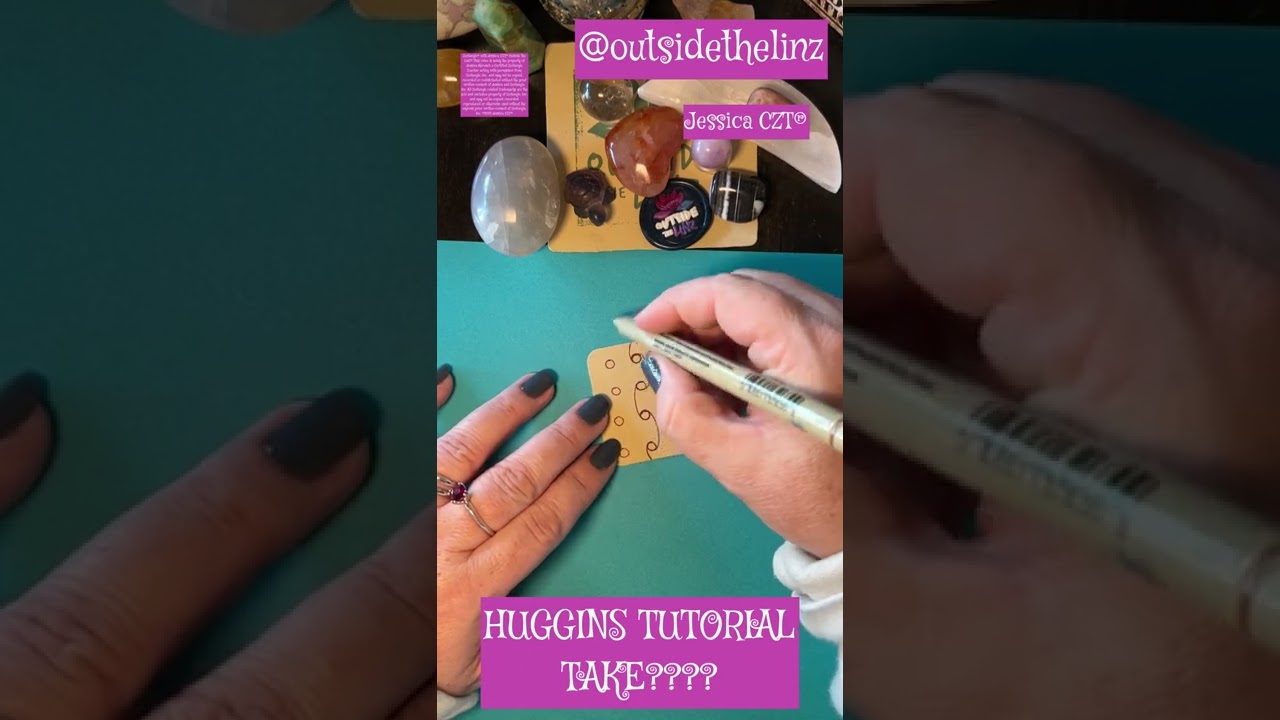Huggins Tutorial Zentangle With Jessica Czt Lives On Tiktok Youtube
