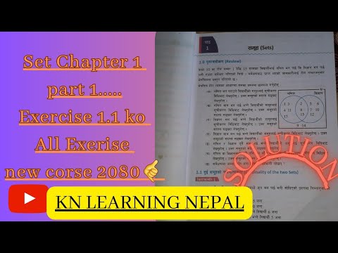 Class 10 Unit 1 Mathmatices Set Exercise 1 1 Solutoin Class