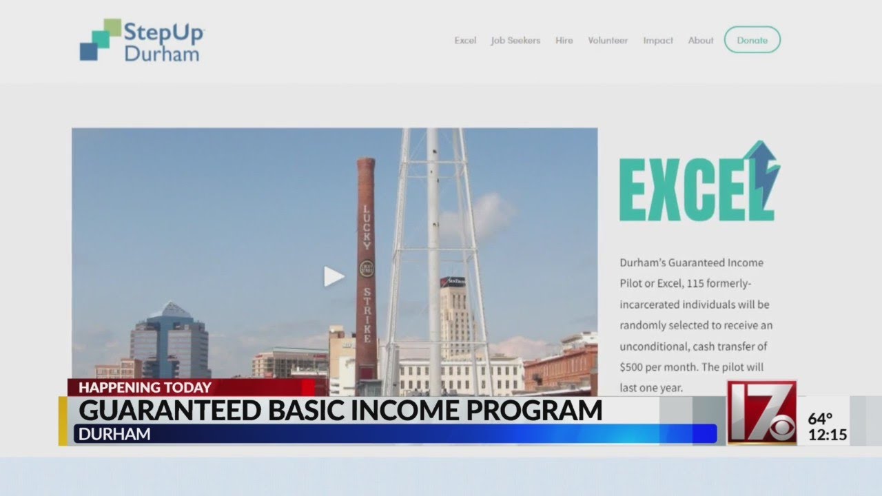 Durham S Guaranteed Basic Income Program Gets Underway Tuesday Youtube