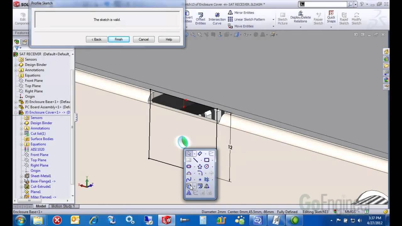 Solidworks Complex Sheet Metal Ege Flanges Youtube