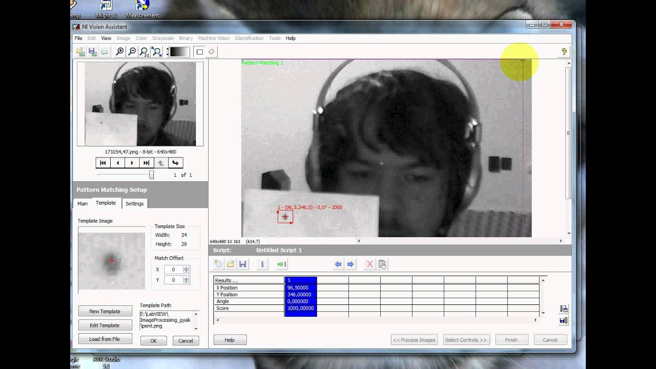Labview Usb Cam Image Processing Matlab Mathscript Tutorial Youtube