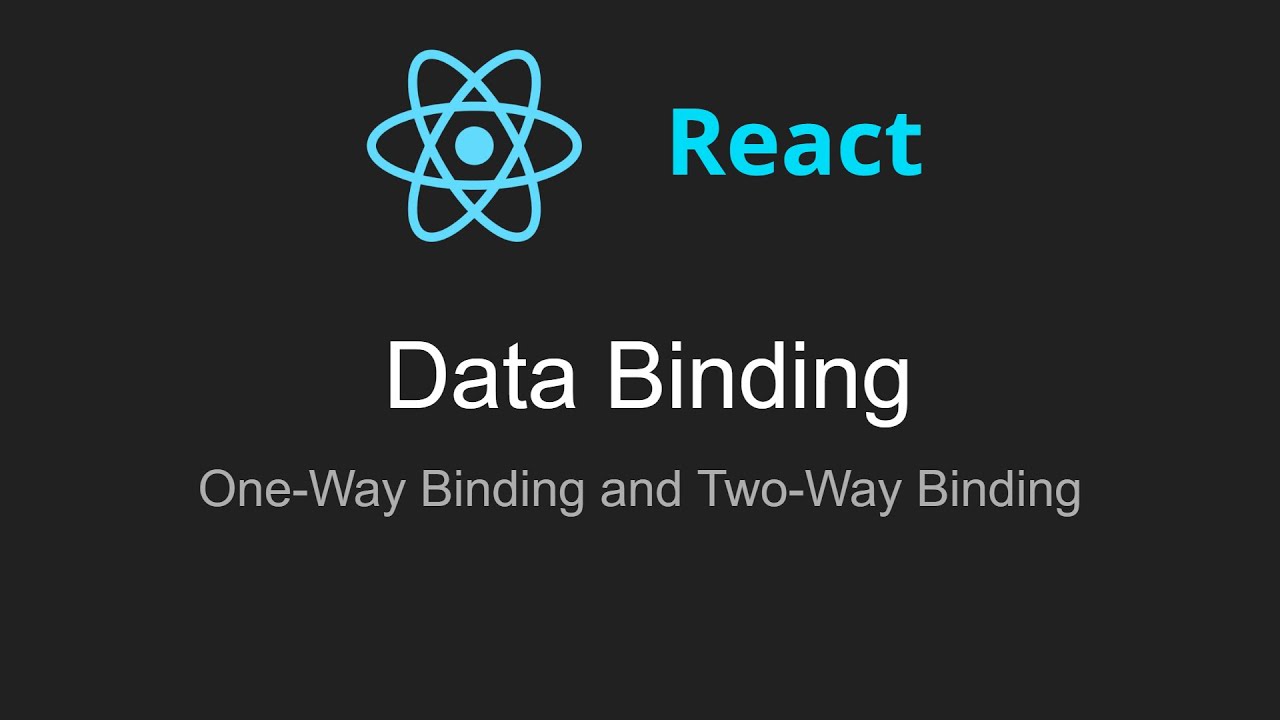 Data Binding In Reactjs Youtube