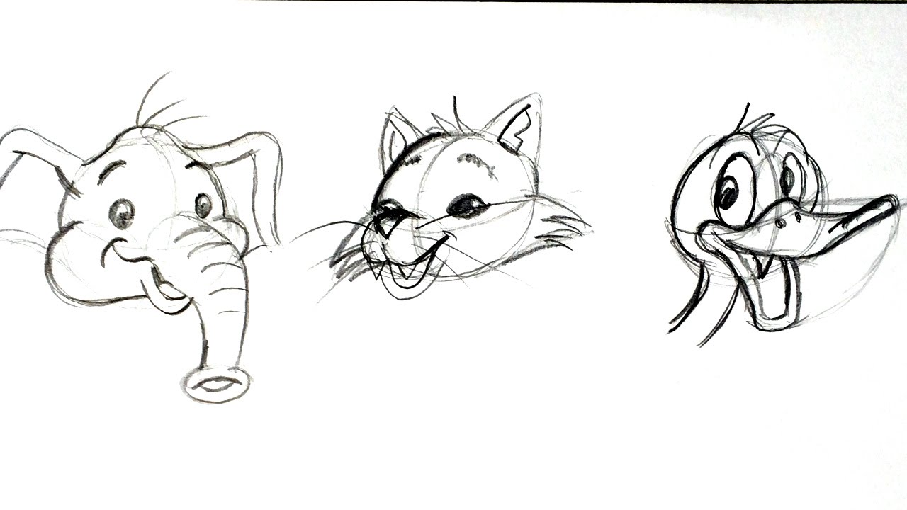 How To Draw Cartoon Animals For Beginners
