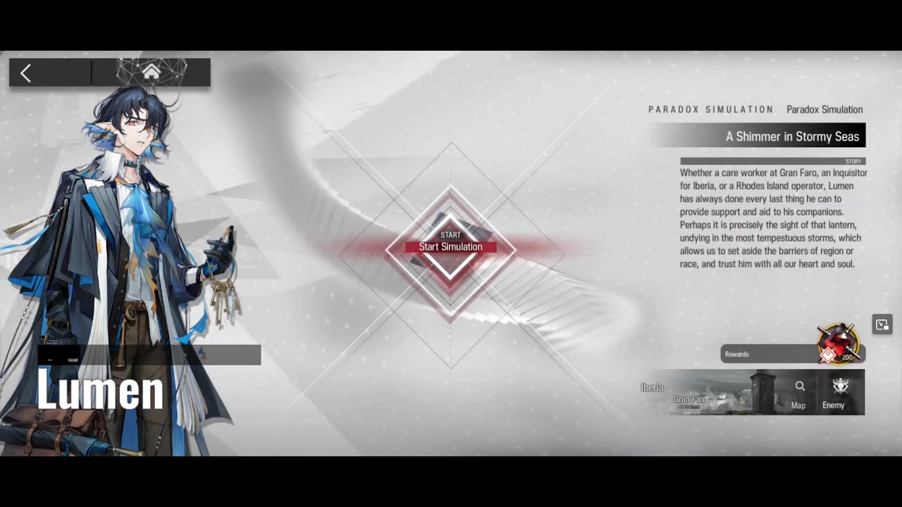 Arknights Lumen Paradox Simulation Clear Youtube