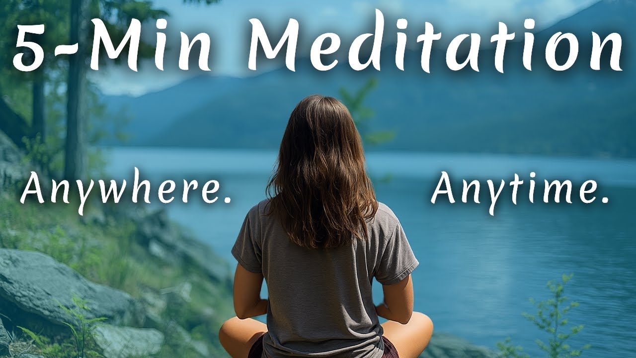 5 Minute Meditation You Can Do Anywhere Feel Calm Fast Youtube
