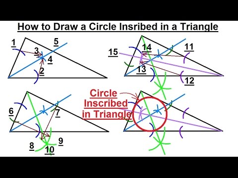 Geometry Constructions 15 Of 15 How To Inscribe A Circle In A
