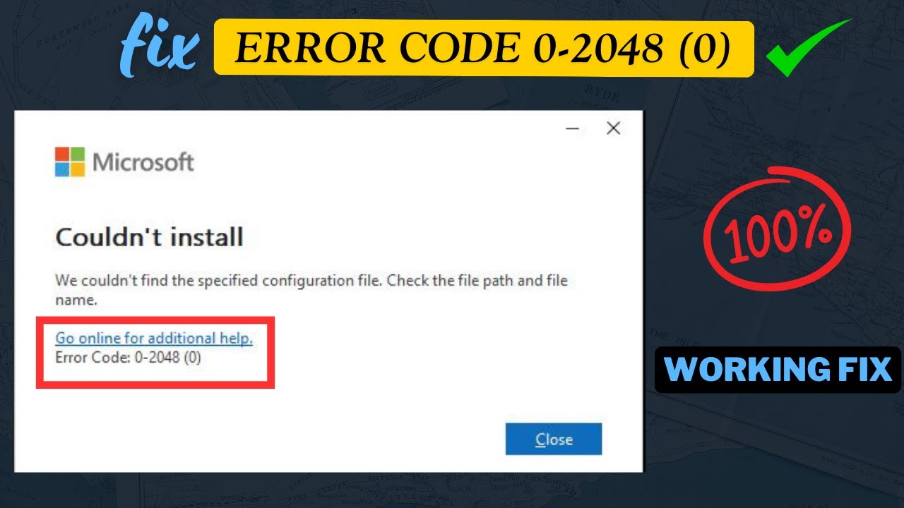 Fix Microsoft Office Install Errors Code 0 2048 0 0 2054 0 Solved
