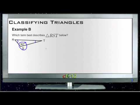 Classifying Triangles Examples Basic Video Geometry Ck 12
