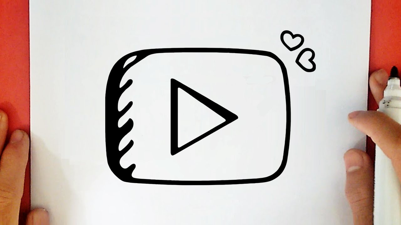 How To Draw Youtube Logo Youtube
