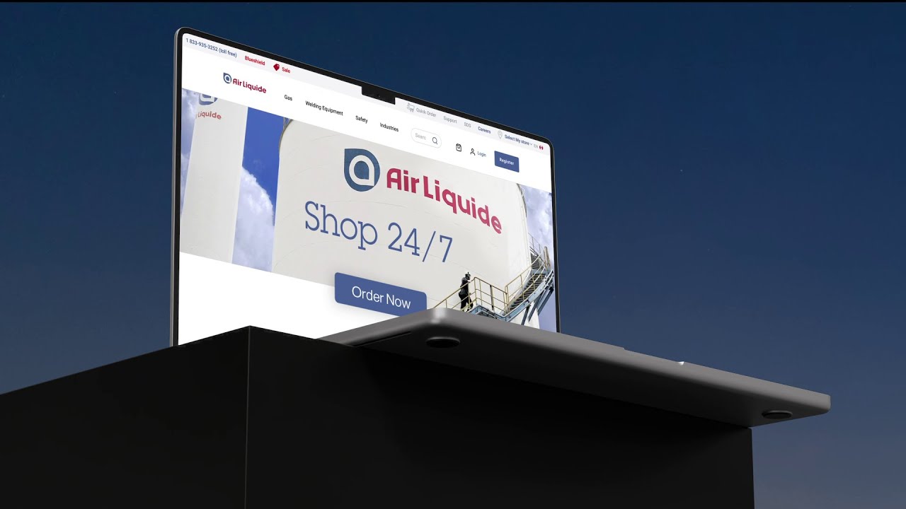 Airliquide Ca Transactional Website Long Version Youtube