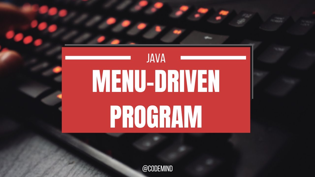 Project Java Menu Program Youtube