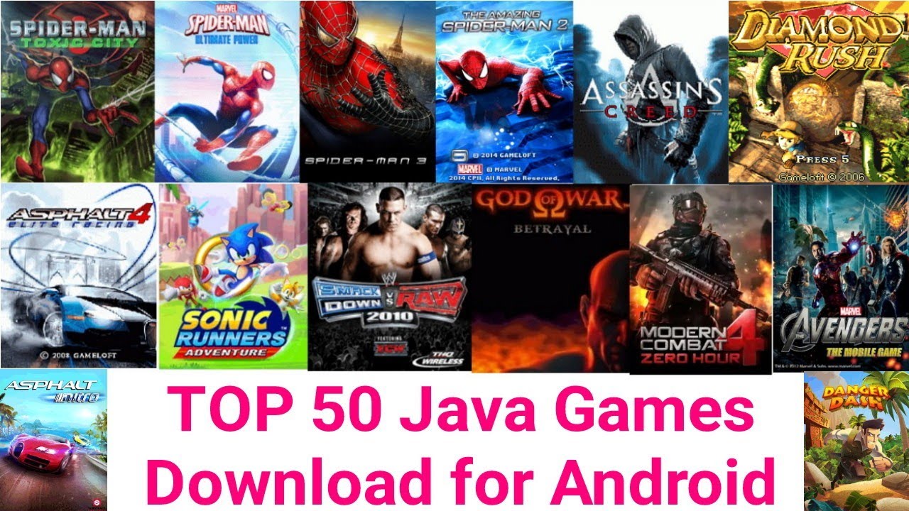 Top 50 High Graphics Java Games For Android Download Youtube