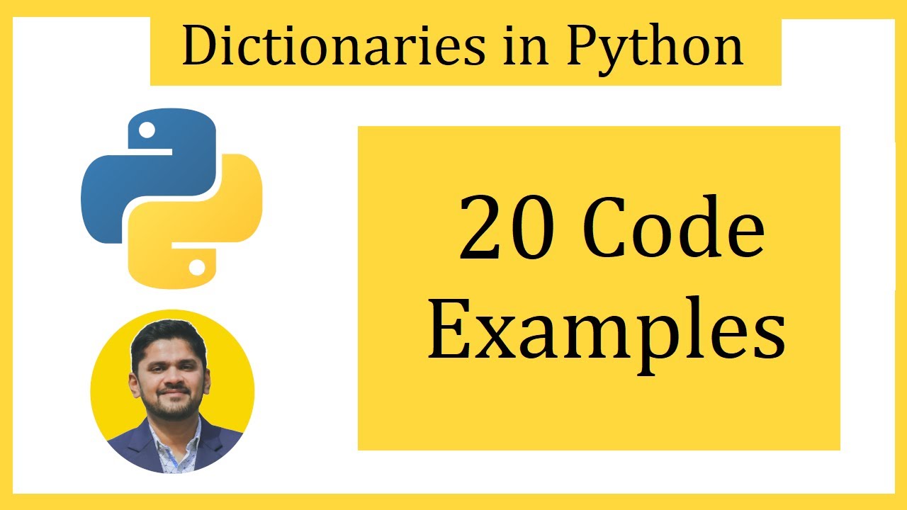 Python Dictionary With 20 Examples Amit Thinks Youtube
