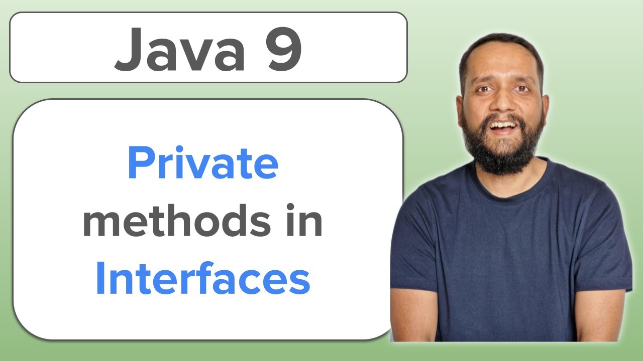Java 9 Private Methods In Interface In Non Static Context Youtube