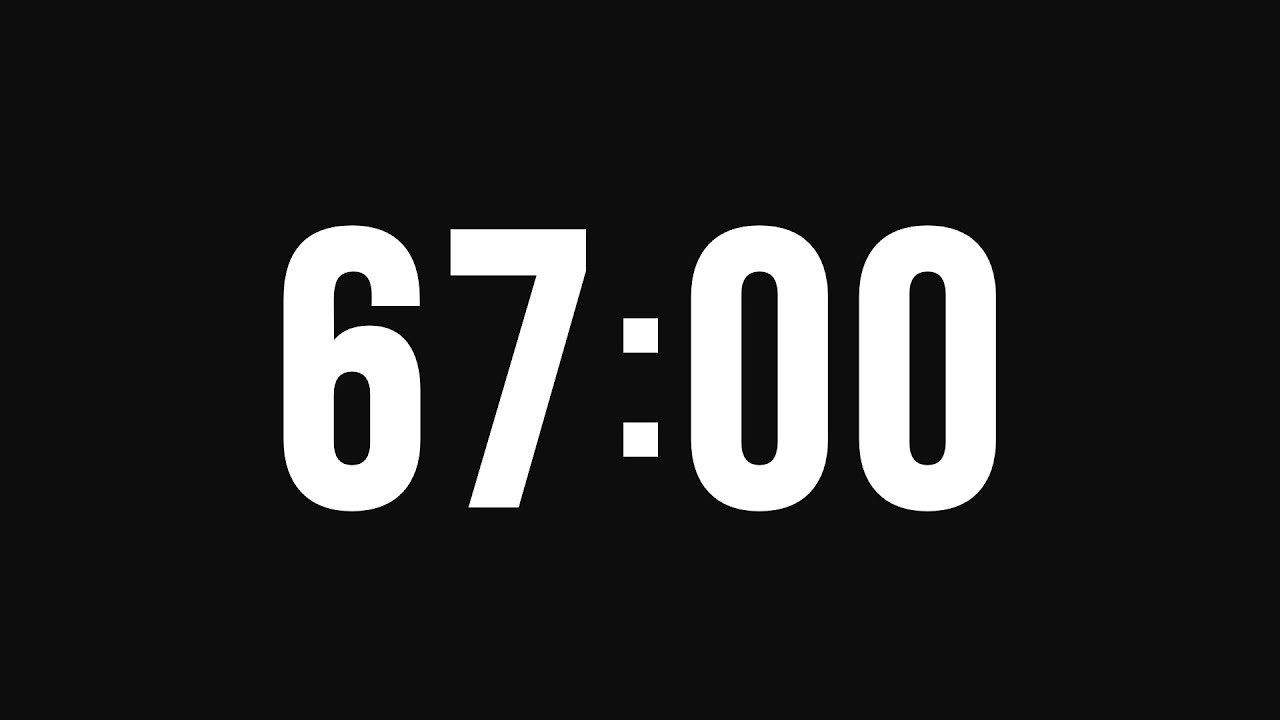 67 Minute Timer Youtube